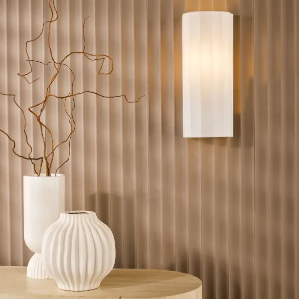 Dar Lighting NOU0763 Noura Ivory Wall Light | jrlighting.co.uk
