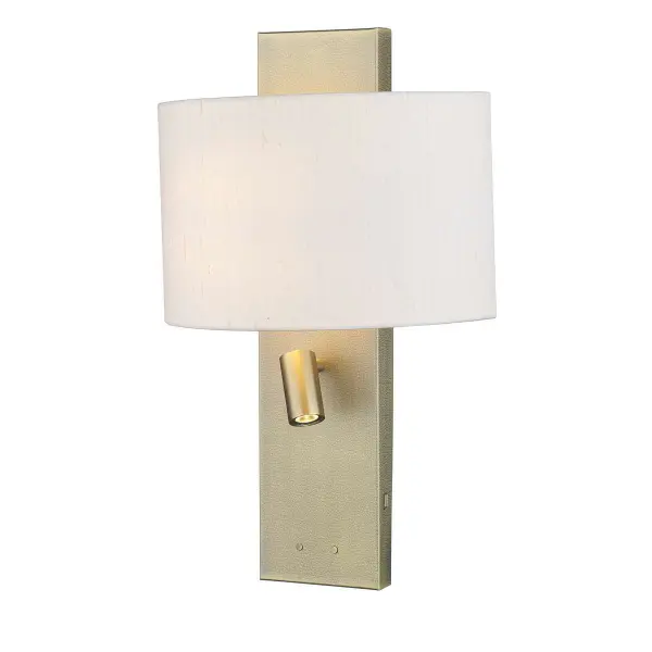 The Light Shade Studio URB0945 Urbis LED Wall Light Antique Brass ...